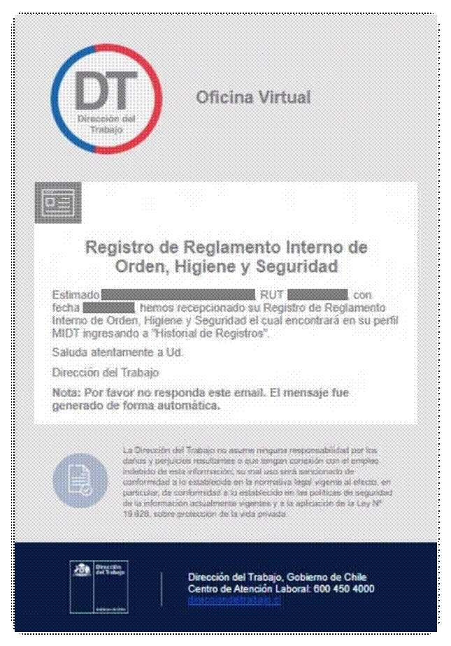 GUÍA REGISTRO ONLINE DE REGLAMENTO INTERNO EN DIRECCIÓN DEL TRABAJO - ChilePrevencion el portal ...