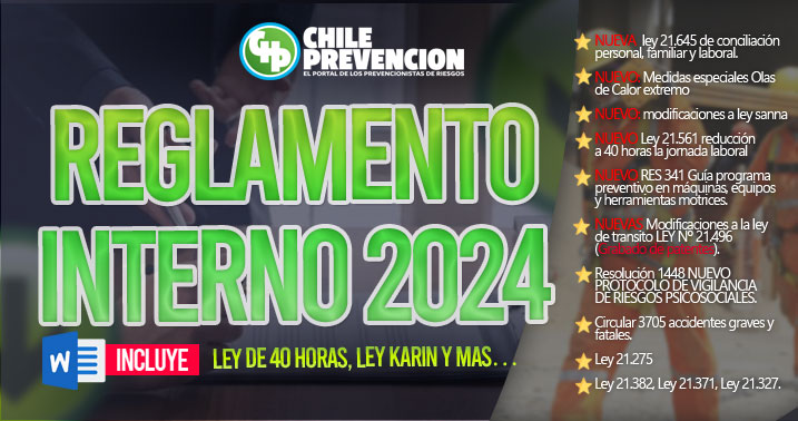 NUEVO REGLAMENTO INTERNO 2024 V3 (RIOHS - RIHS) - ChilePrevencion el portal de los ...